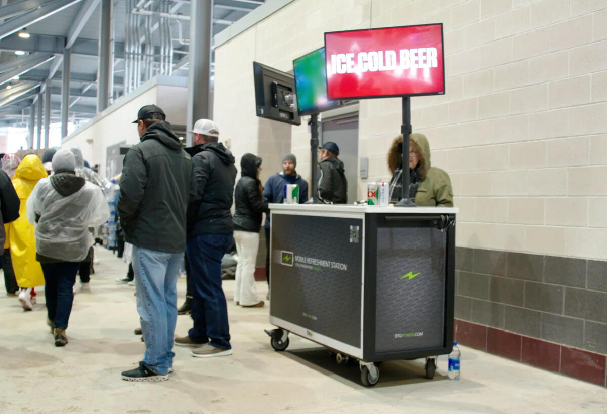 DTG Battery Powered Mobile Concessions Carts for Stadiums and Arenas